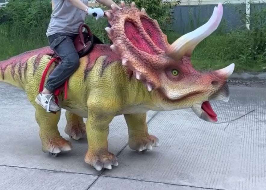 Triceratops Dino Ride – Custom Prop Rentals